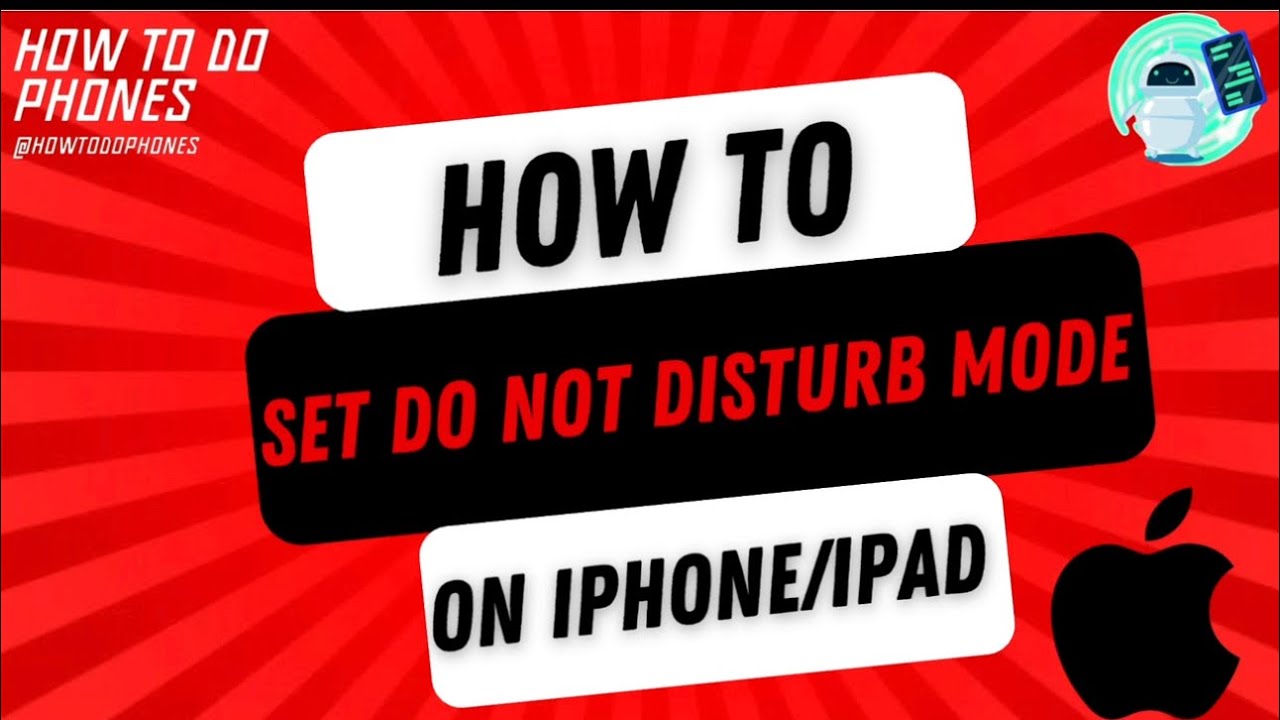 How To Set Do Not Disturb Mode on Iphone/Ipad - YouTube