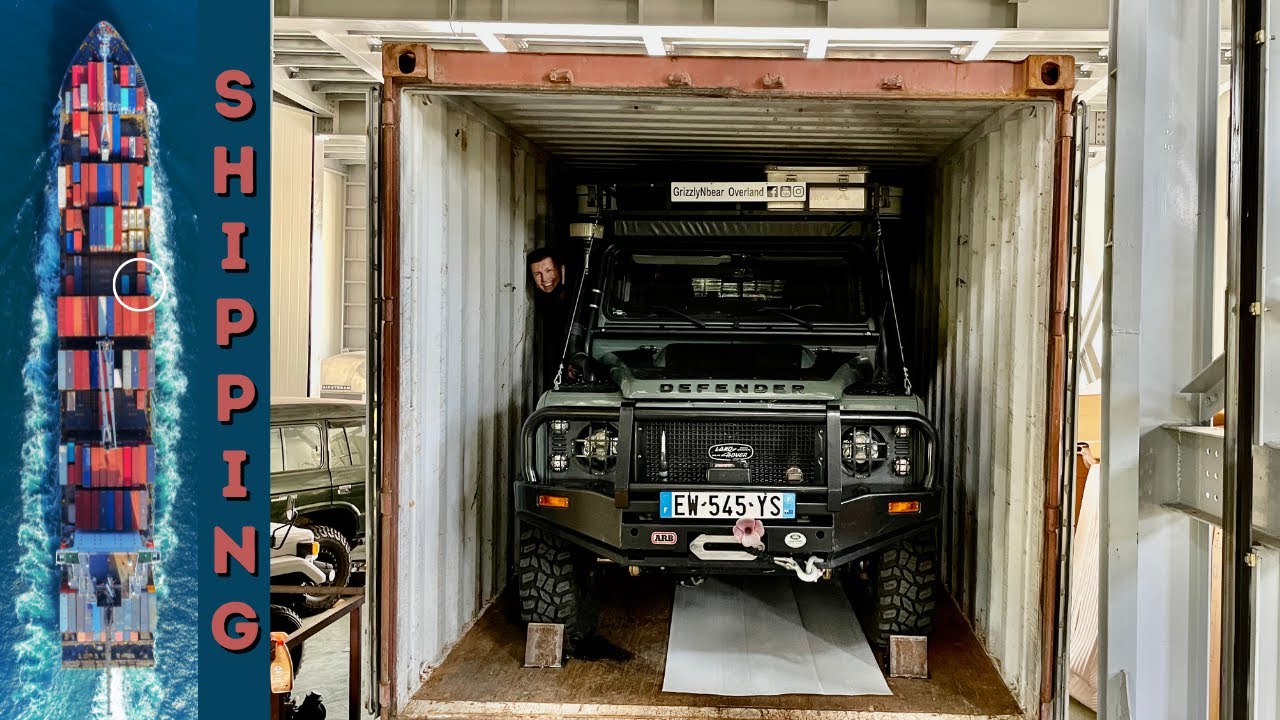 Loading our 4WD into a sea container. Shipping to Australia (Ep177 ...