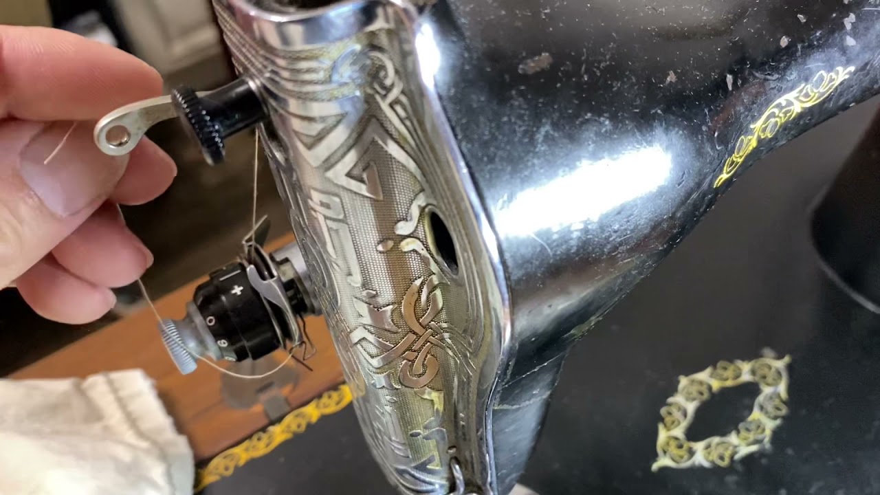 How to threading Singer 15-90- 15-91 & 201 class 15 - YouTube