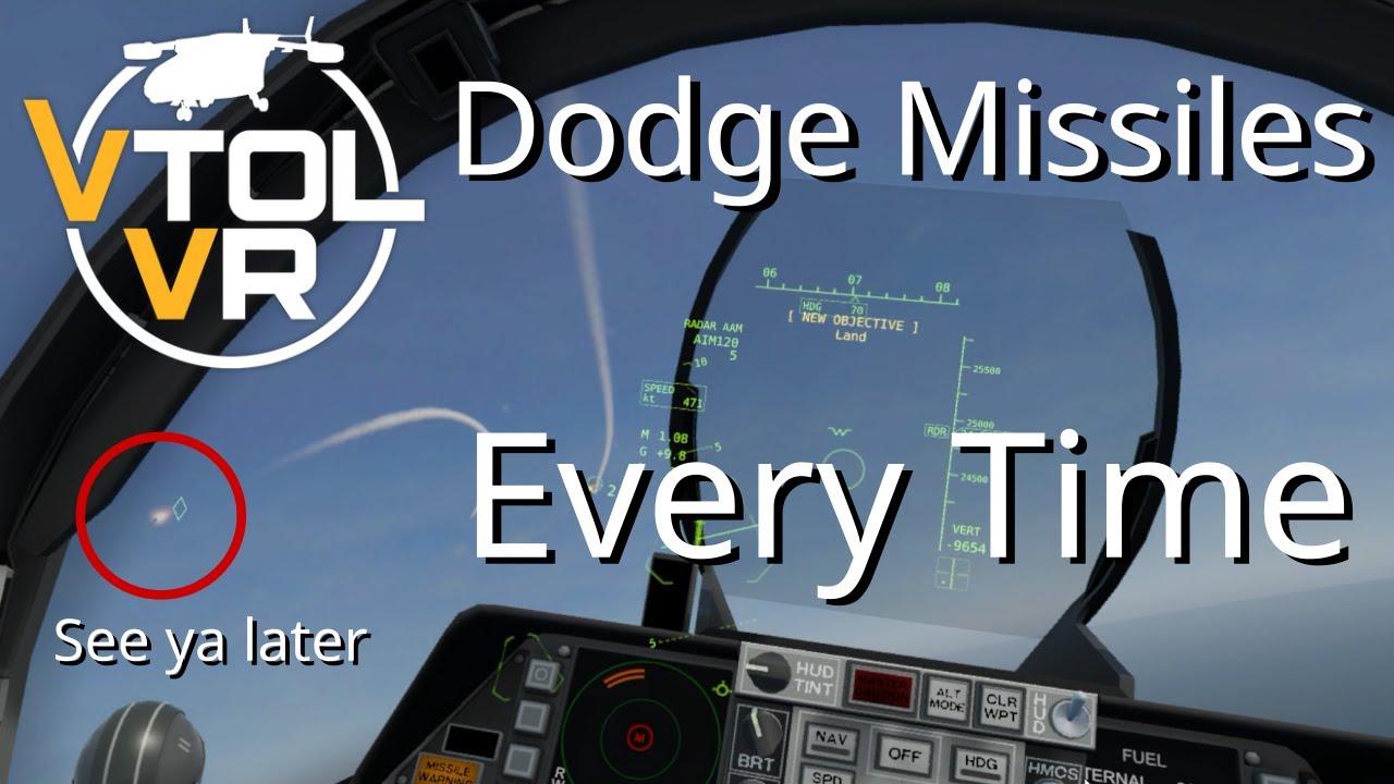 Best Ways to Dodge and G-Pull Missiles in VTOL VR - YouTube