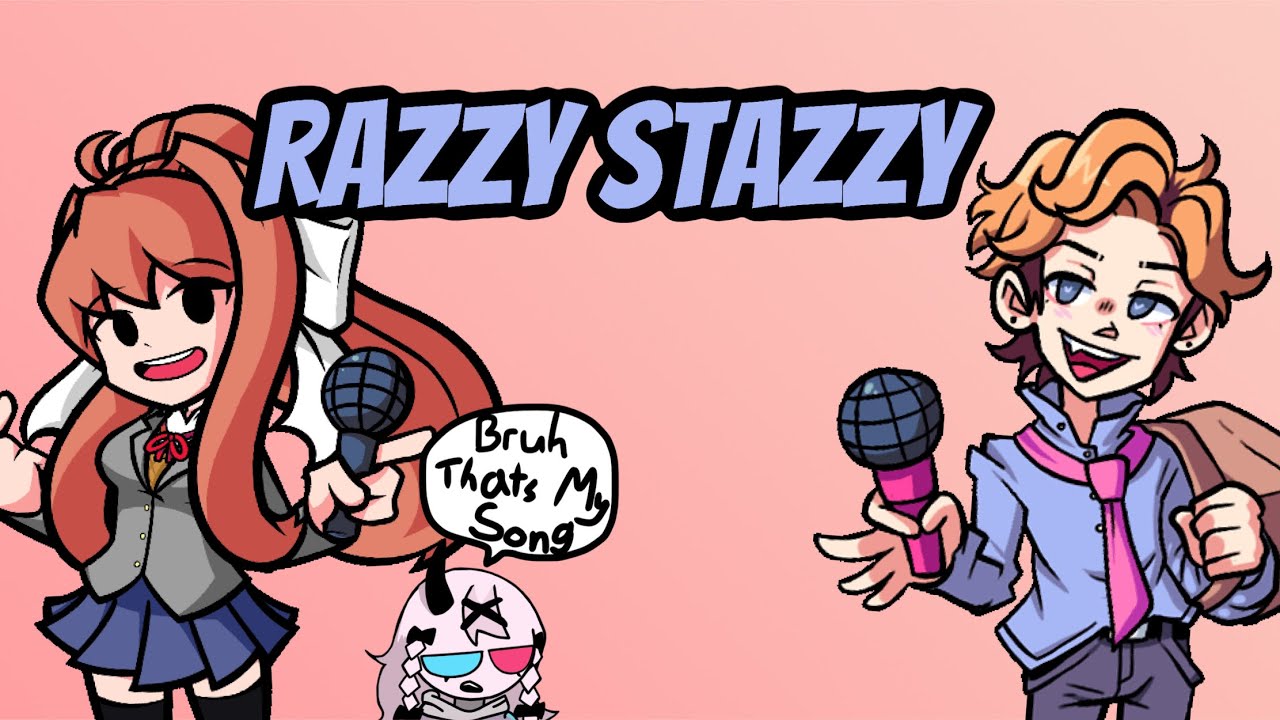 FNF Razzy Stazzy but Monika & Senpai Sing It - YouTube