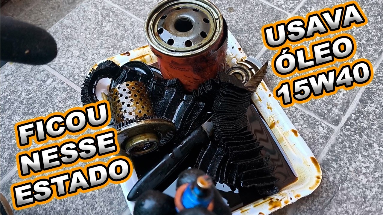 ASSIM FICA SEU FILTRO UTILIZANDO OLEO 15W40 - YouTube