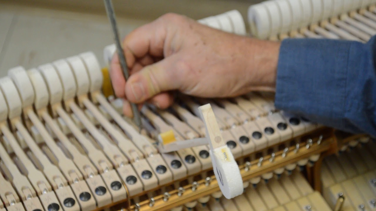 Adjusting a Repetition Spring using the Hart spring tool - YouTube