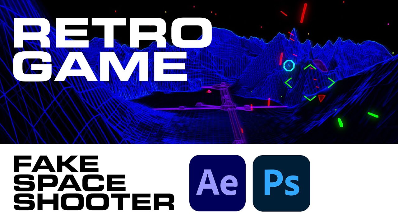 DESTROY ALL LASERS - Fake Retro 3D Space Shooter Design & Mograph - YouTube