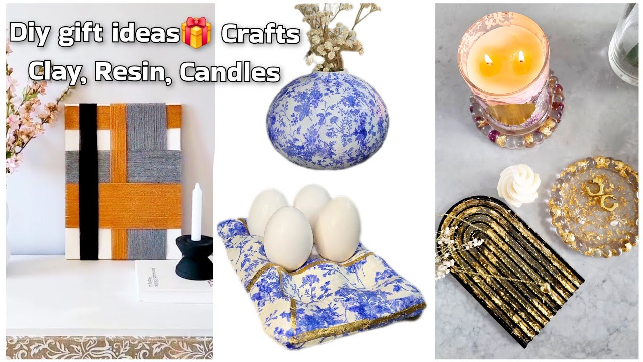 DIY Gifts That Look Expensive | Clay egg tray, Resin Art, Candles ...