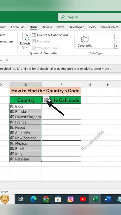 Try This Future In Excel Tips And Tricks Focusinguide Exceltips Tutorial Shorts Youtube