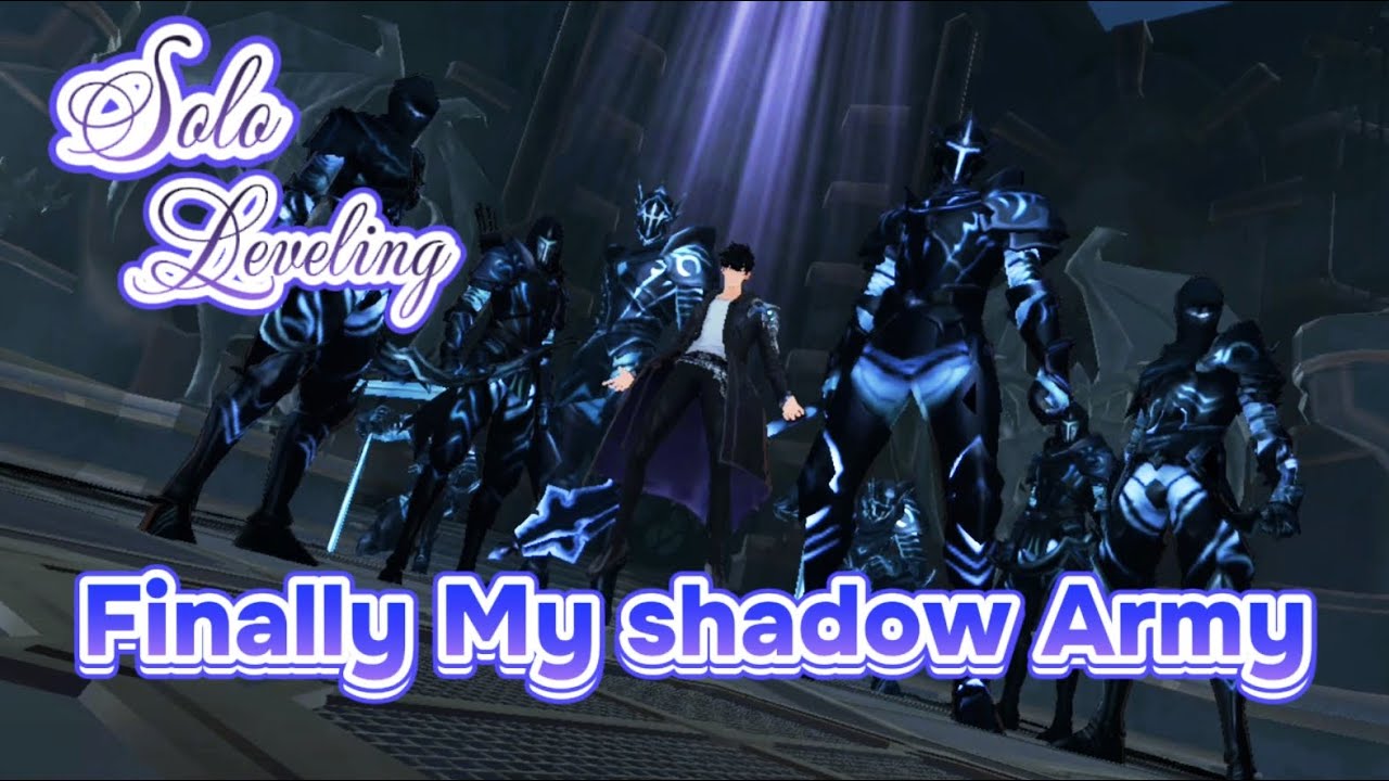 Finally My Shadow Army Fully Coming//My Exprince on Solo Leveling game ...
