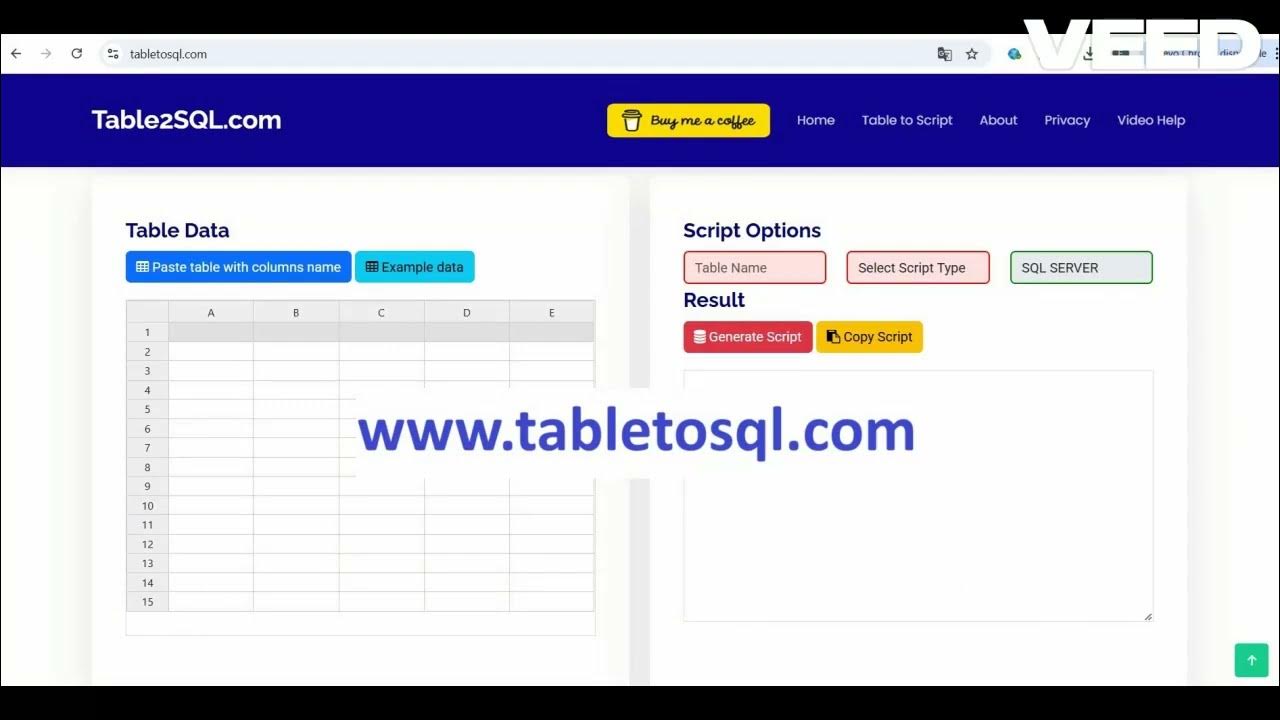 Generate SQL Script from Excel table or delimited data - YouTube