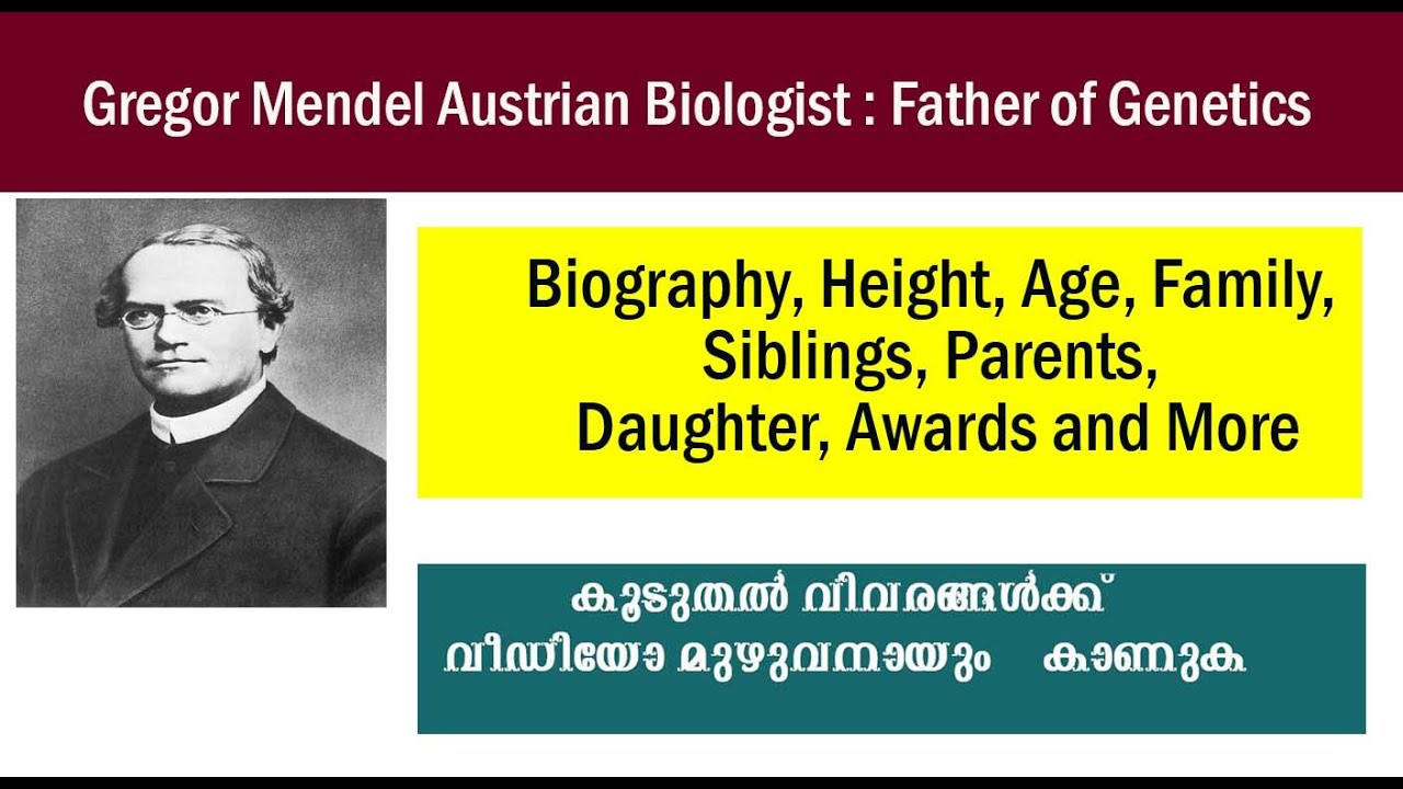 Gregor Mendel : The Genius Behind Modern Genetics | Biography | Profile ...