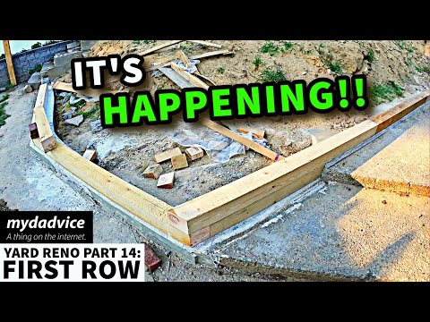 Yard Reno Part 14: The First Row! - YouTube