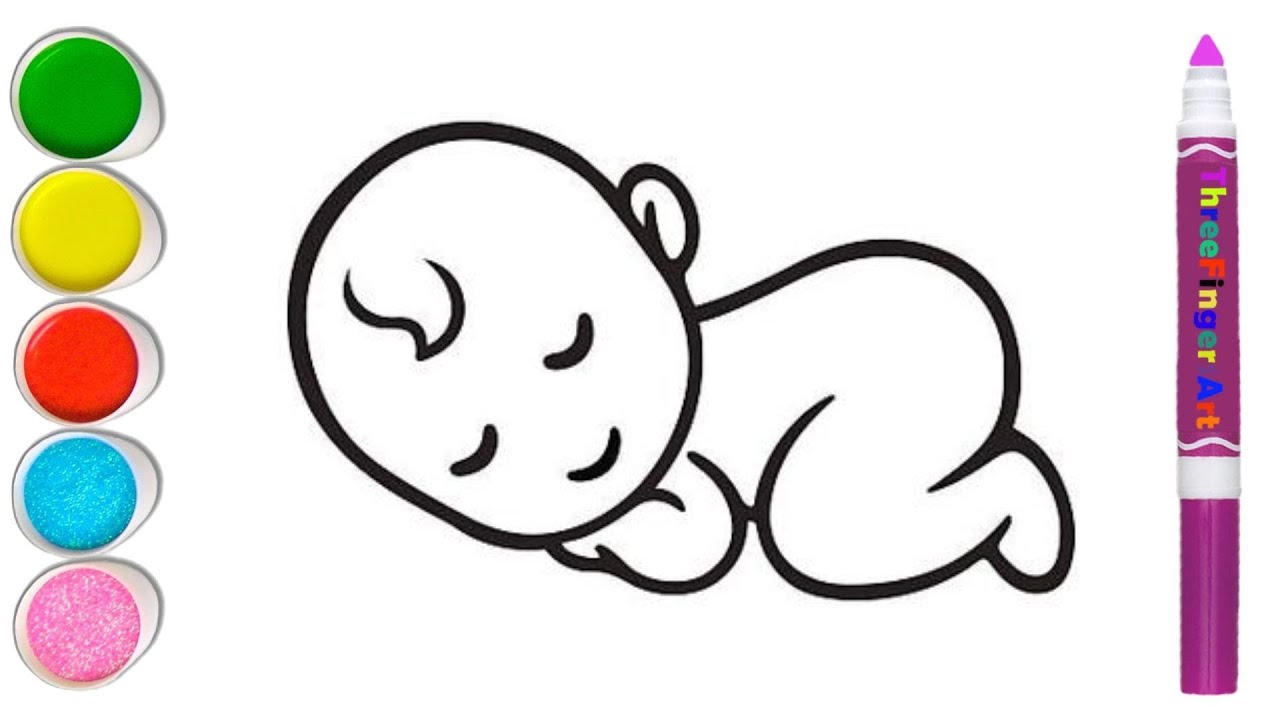 How To Draw A Baby: Easy and Fun Tutorial for Kids! - YouTube