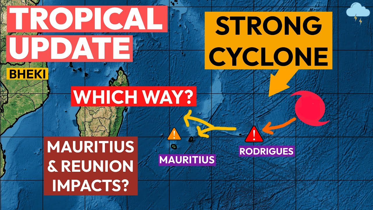 Strong Cyclone Bheki, Threatens Mauritius, Réunion and Rodrigues ...