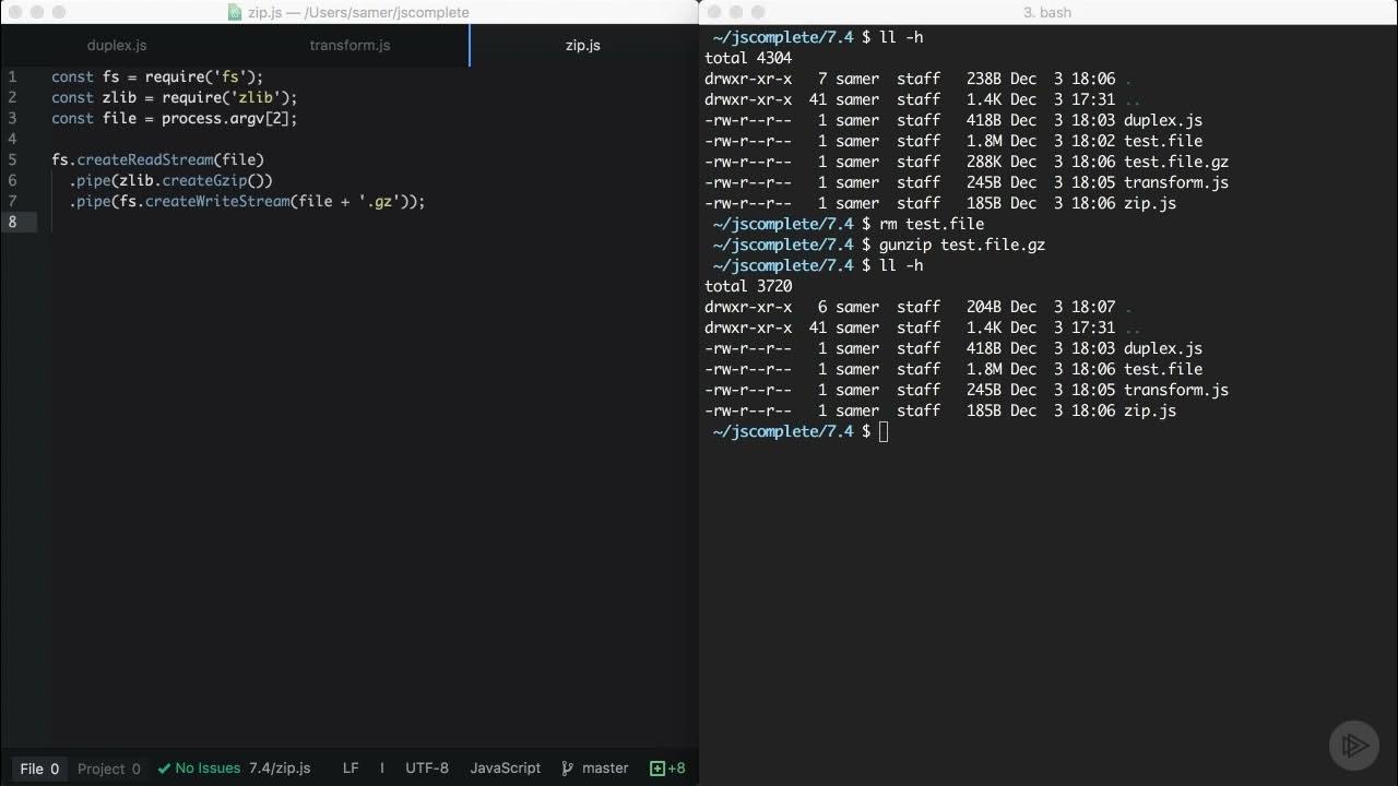 NodeJS: Duplex Streams and Transform - YouTube