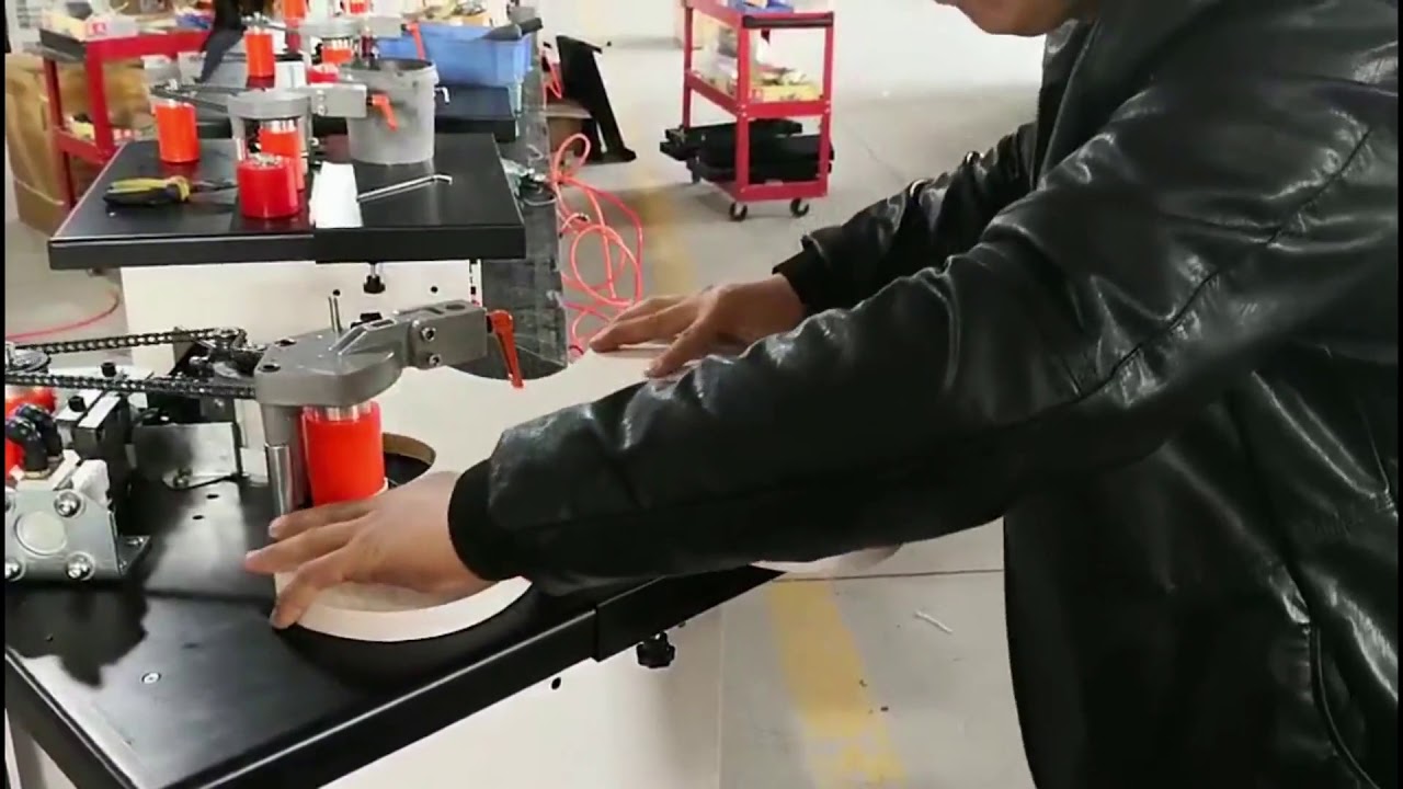 Benchtop Edge bander M10172 - YouTube