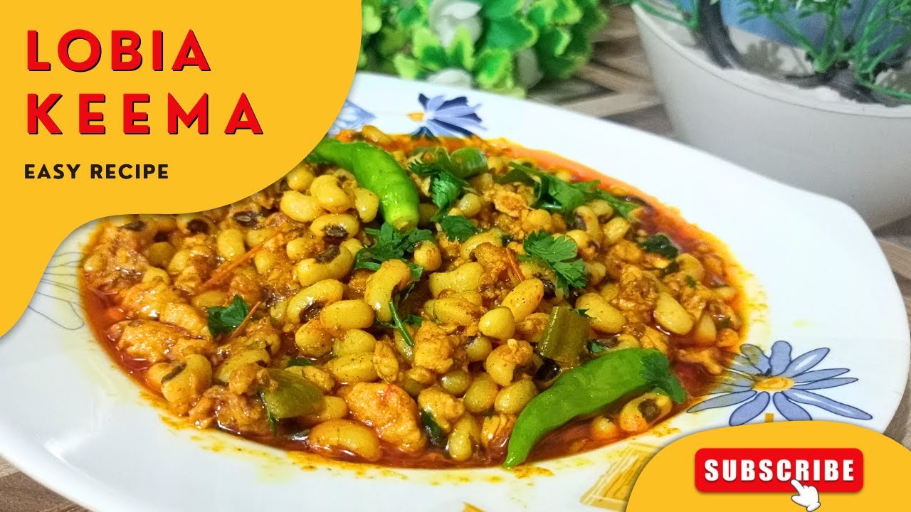 Keema Lobia Recipe | Keema with White Lobia | Lobia Keema - YouTube