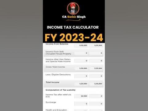 Income Tax Calculator FY 2023-24 #IncometaxCalculator #shorts - YouTube