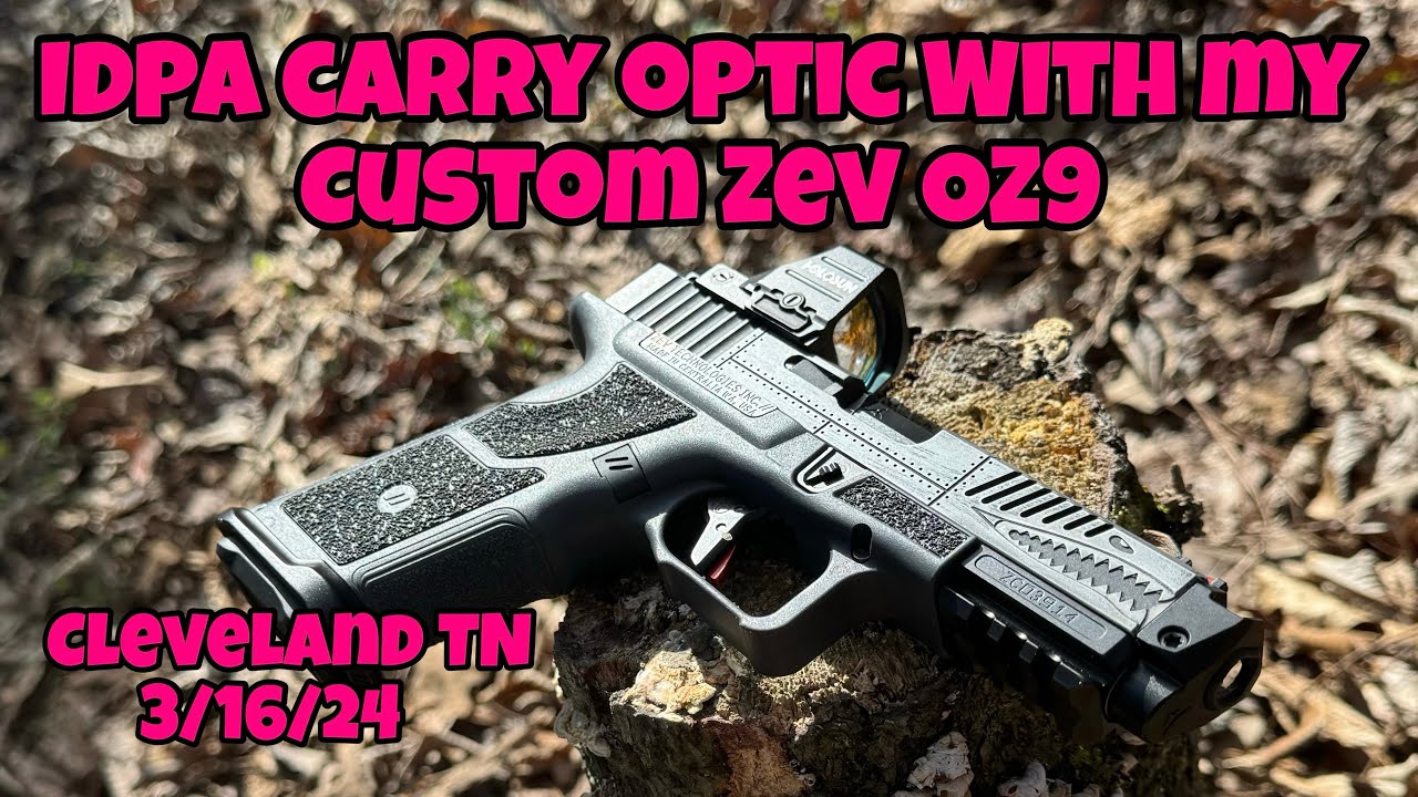 Shooting My Custom Zev OZ9 in IDPA Carry Optic - YouTube