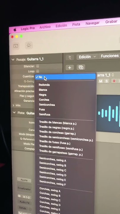 Cuantizar audio en Logic Pro X #logicprox #musicproducer #tips - YouTube