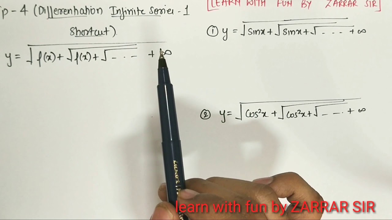 Shortcut of Differentiation for JEE and CET - YouTube