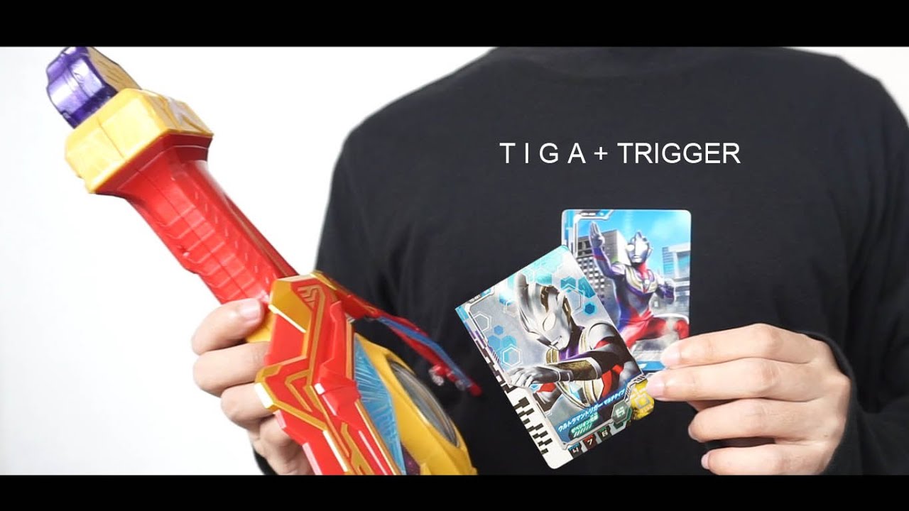 Ultraman Tiga + Trigger (test) DX Dual Sword ウルトラマンデッカー - YouTube
