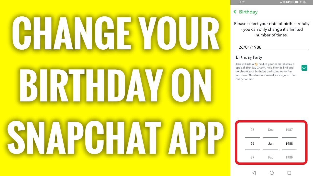 How To Change Your Birthday On Snapchat App YouTube how-to-change-your-birthday-on-snapchat-app-youtube