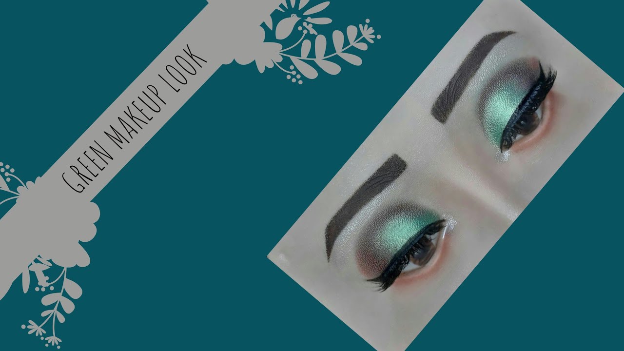 Green Makeup look | Makeup Tutorial | Makeup Practice Board - YouTube