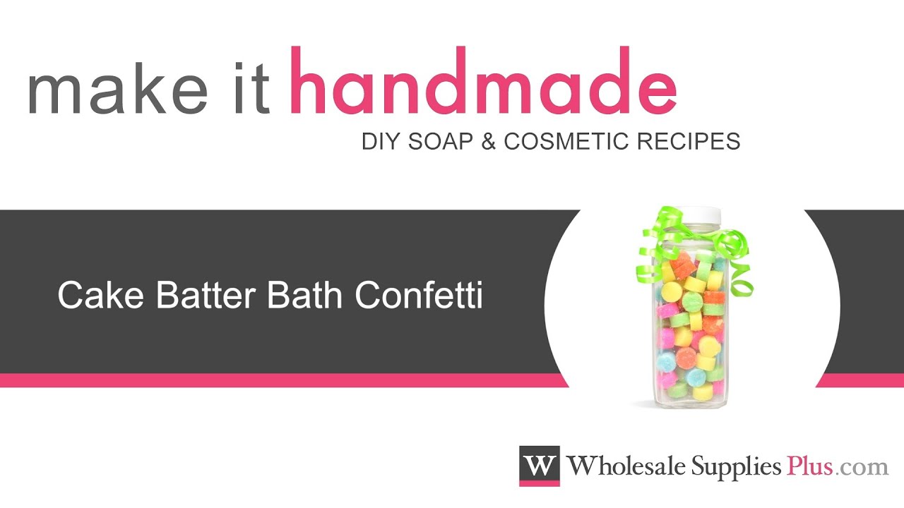 How to Make Cake Batter Bath Confetti {Make It Handmade} - YouTube