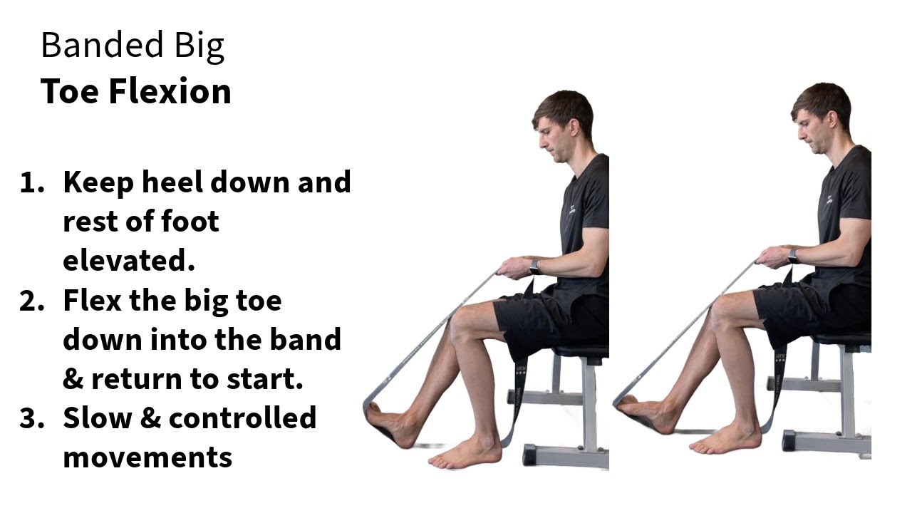 Banded Big Toe Flexion - YouTube