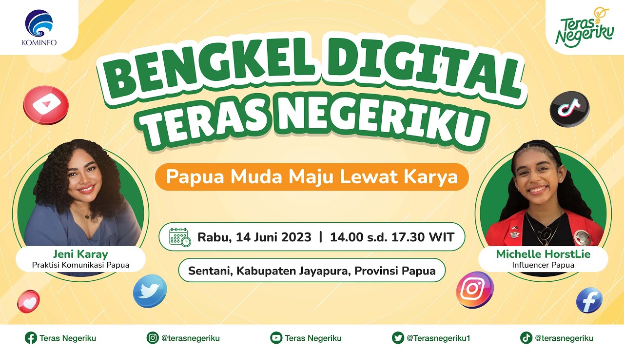Papua Muda Maju Lewat Karya | Bengkel Digital Teras Negeriku Sentani ...
