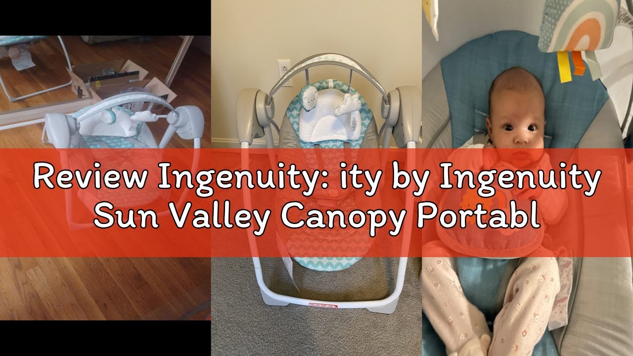 Review Ingenuity: ity by Ingenuity Sun Valley Canopy Portable Swing ...