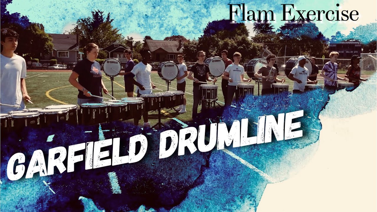 Garfield HS Drumline | Flam Exercise - YouTube