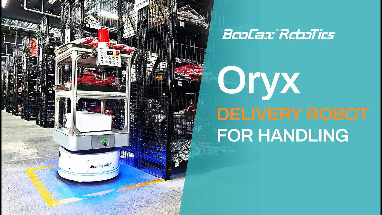 Oryx-the light handling & delivery Robot by BooCax Robotics - YouTube