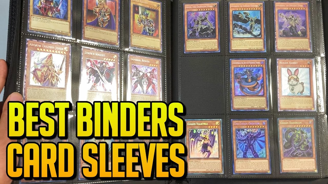 Best Binders and Card Sleeves for Yu-Gi-Oh!/Pokemon Collecting - YouTube