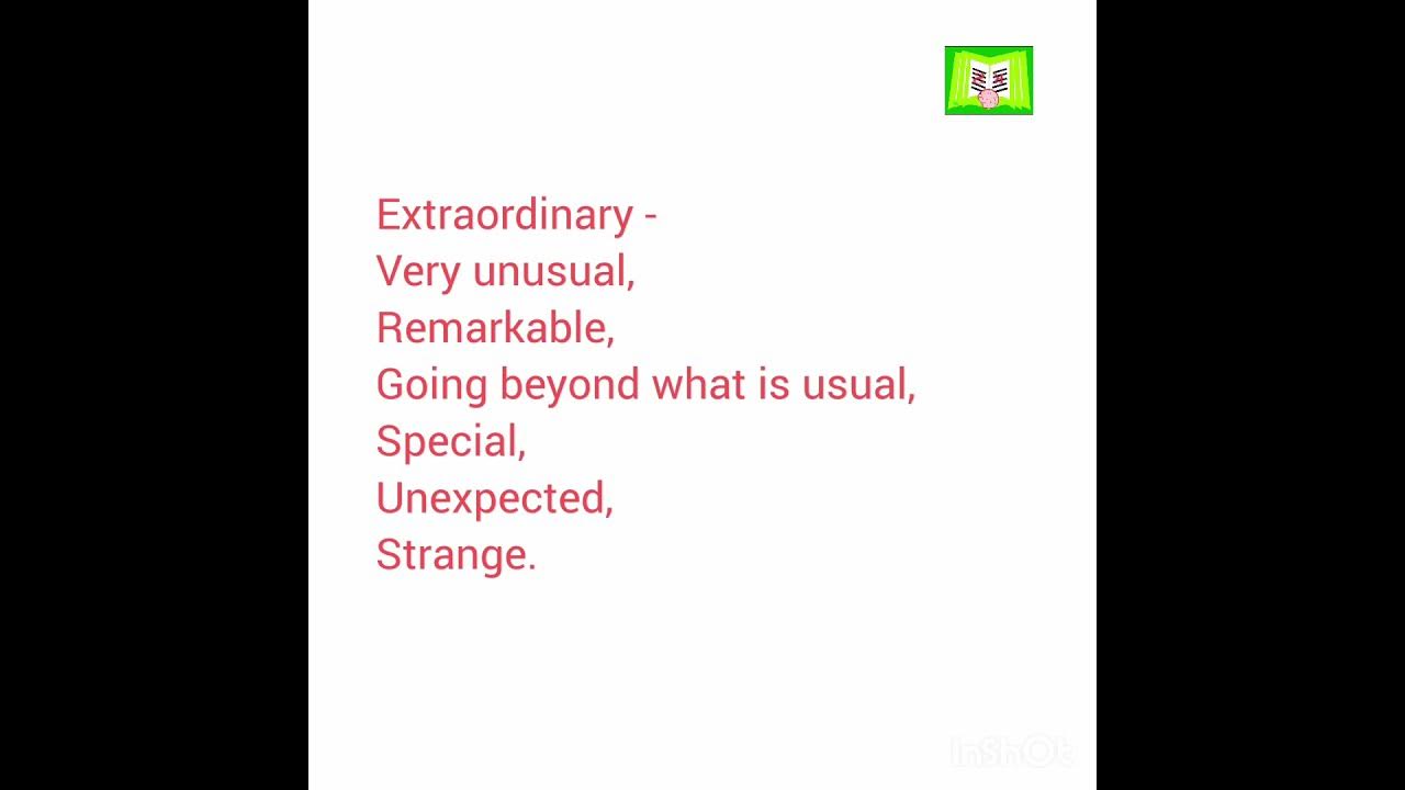 Today s English Word Extraordinary Meaning And Example shorts today-s-english-word-extraordinary-meaning-and-example-shorts