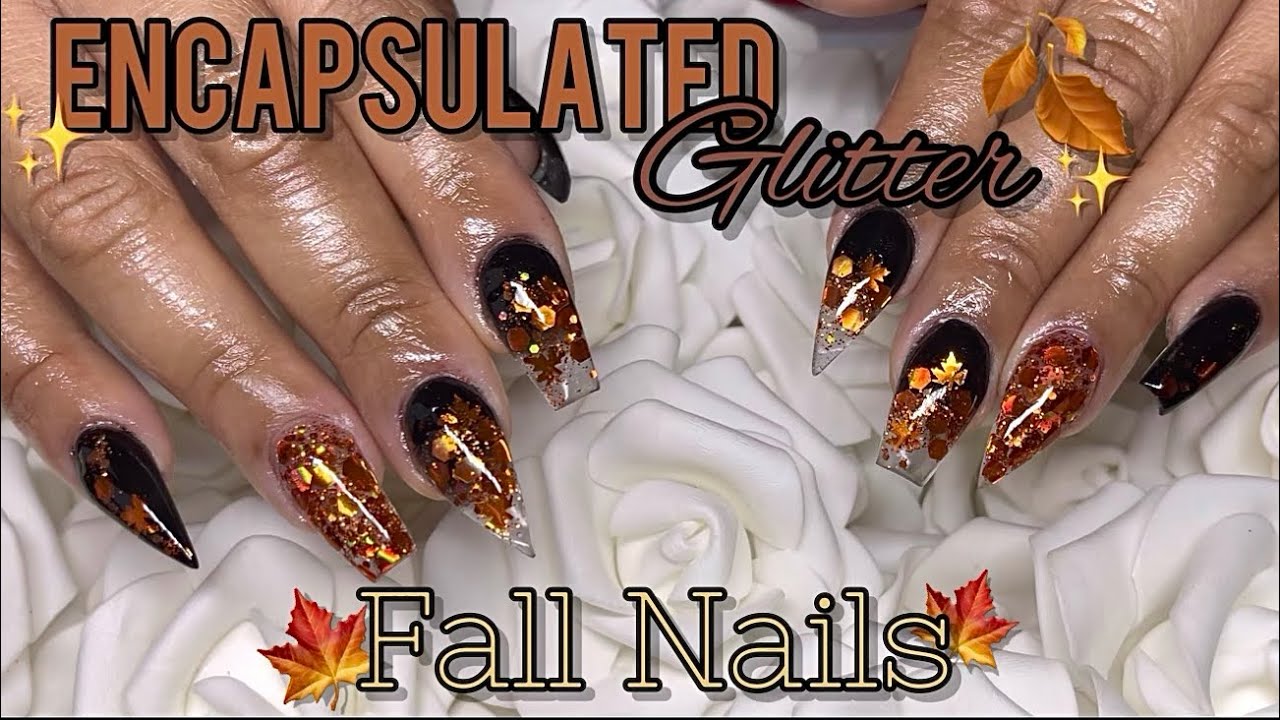 Encapsulated Glitter Nails!| Acrylic Nails For Beginners - YouTube