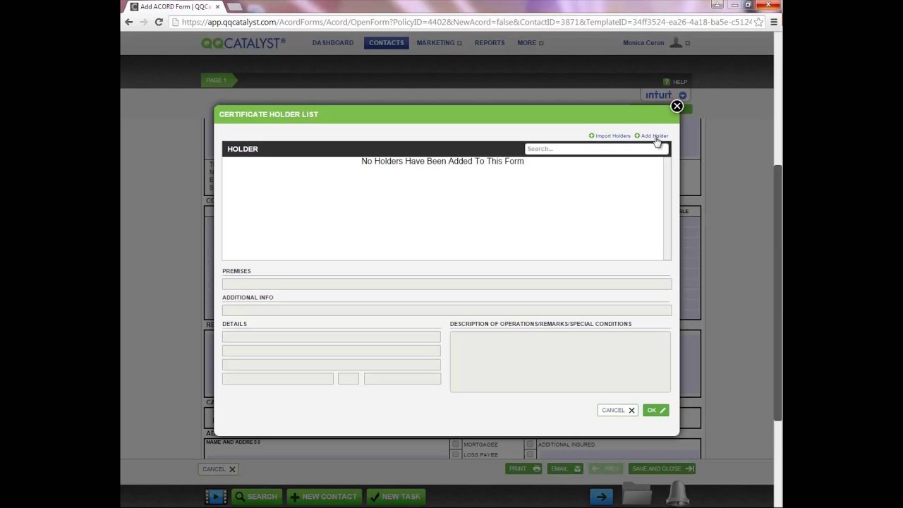 QQCatalyst - Adding Certificate Holders - YouTube