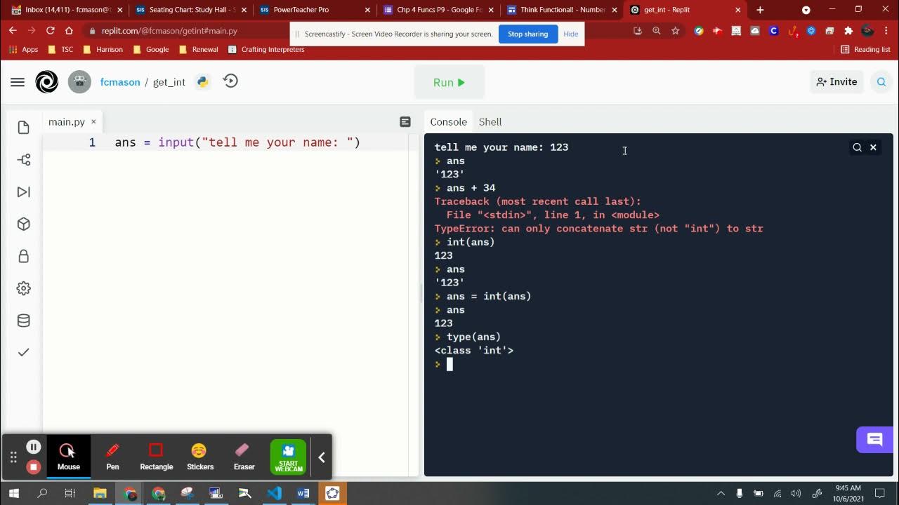Intro and the get_int Function - YouTube