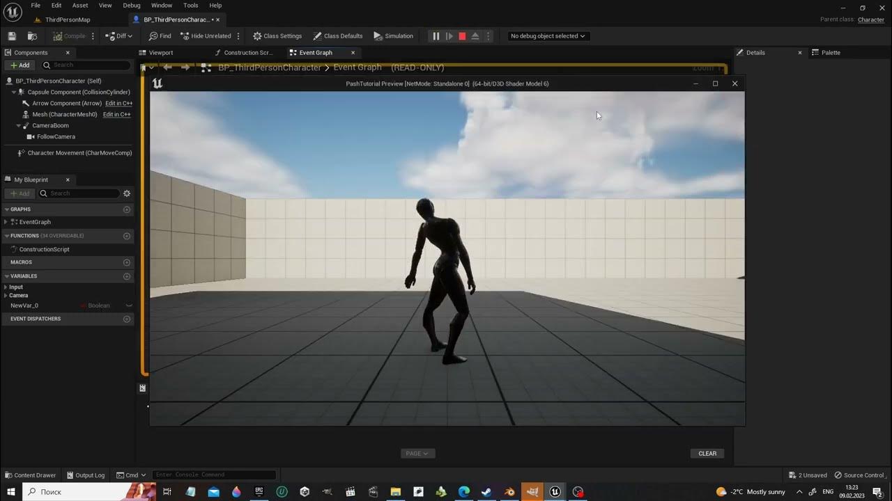 Unreal Engine 5 tutorial - how to make Ragdoll from Blueprints - YouTube