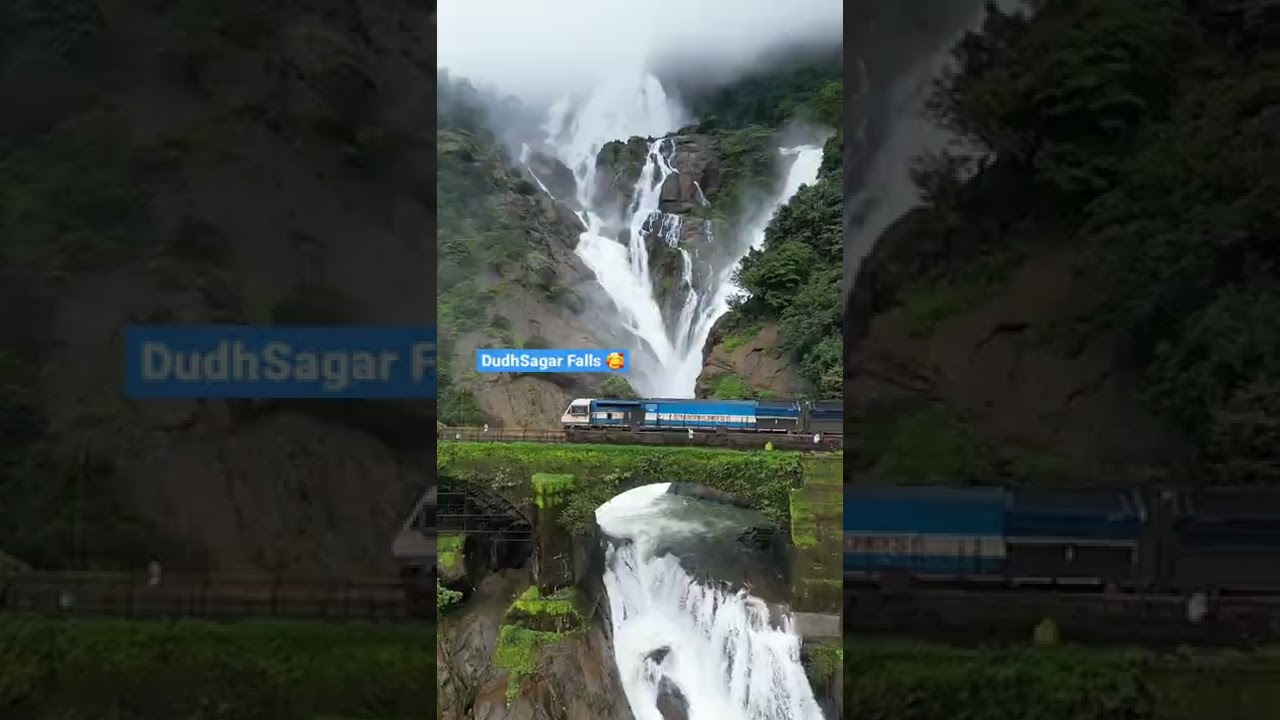 doodh sagar waterfall 😍 - YouTube