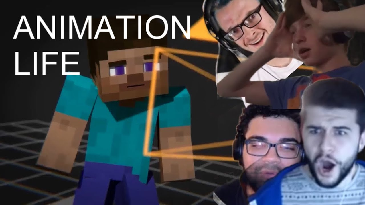 Minecraft Animation life | REACTION MASH-UP (Part ONE) - YouTube