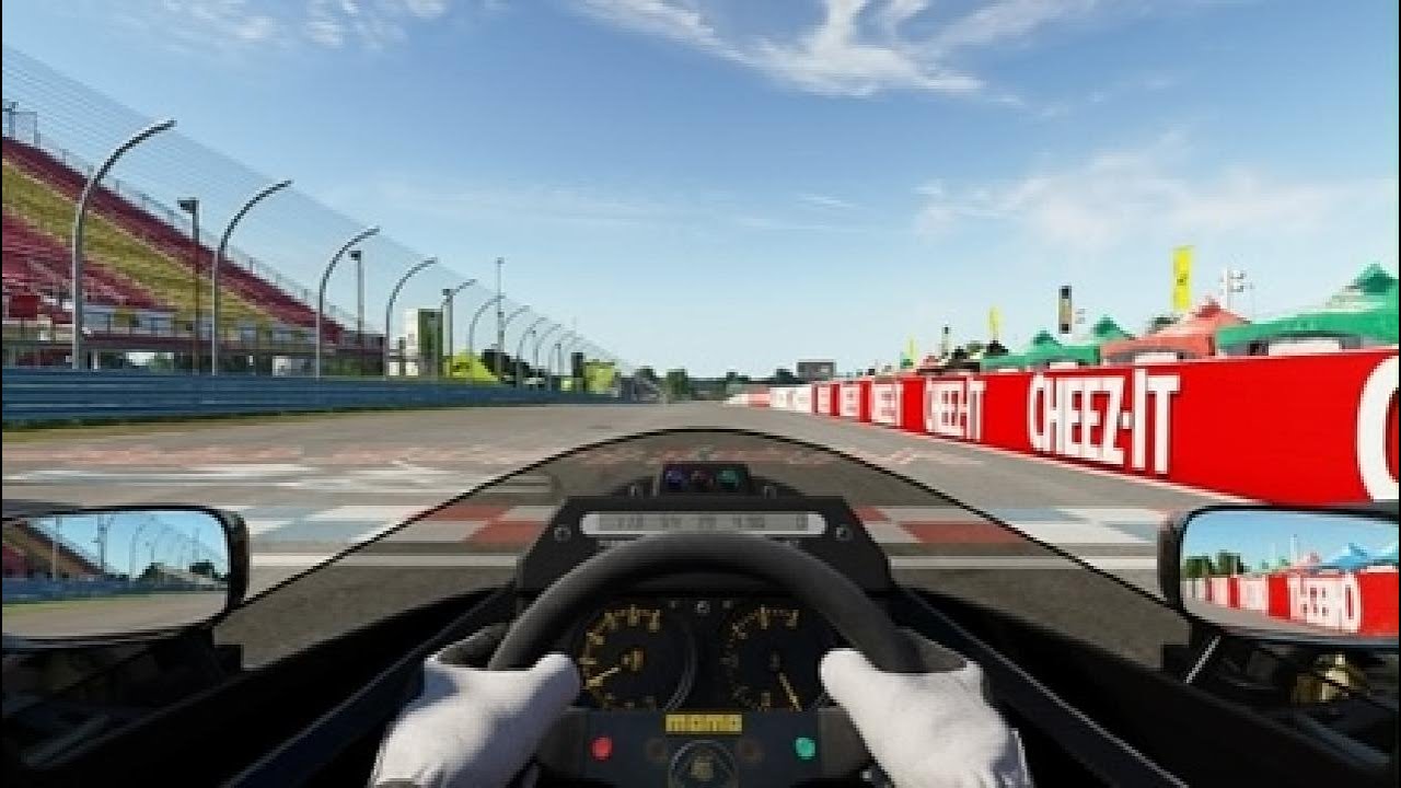 Spun an 80s F1 car on the first corner. - YouTube
