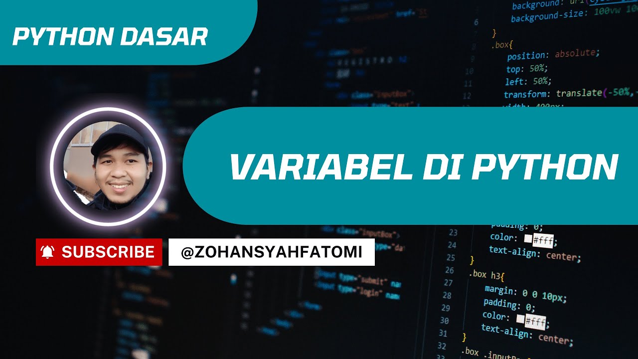 Python Dasar 4 Variable Di Python Bahasa Indonesia Youtube 2205