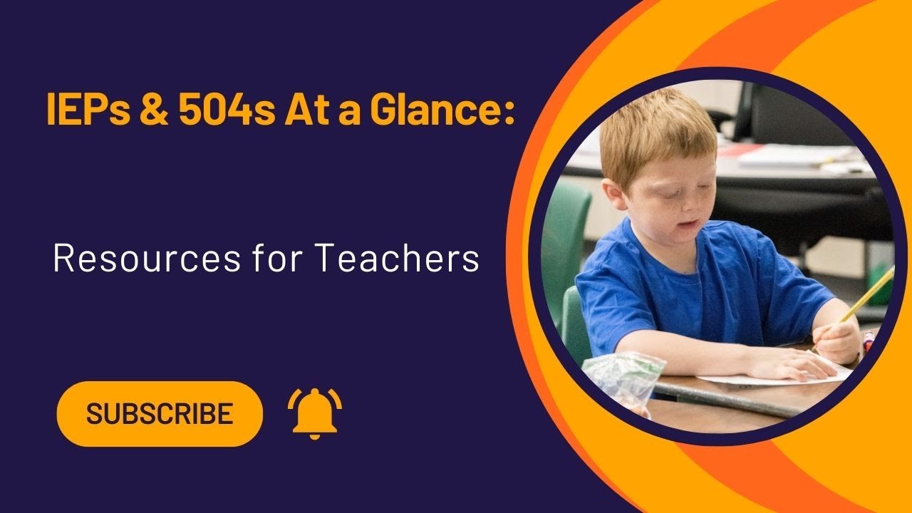 IEPs & 504s: Resources for Teachers - YouTube