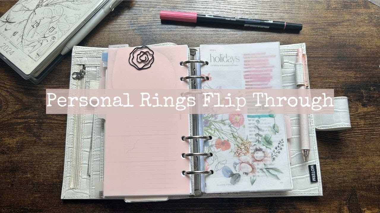 Personal Rings Flip Through | July Set-up - YouTube