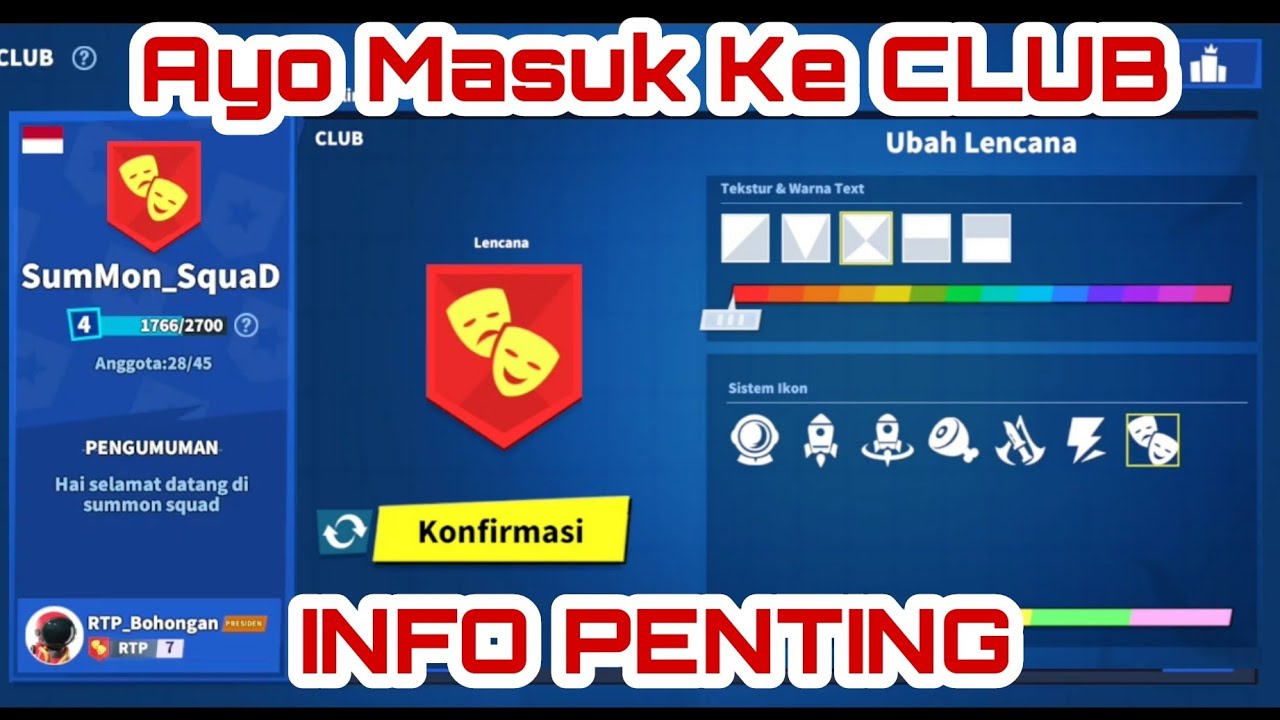 Yang Mau Masuk CLUB Wajib Nonton!!! Info + Syarat CLUB!!! Cara + Fitur ...