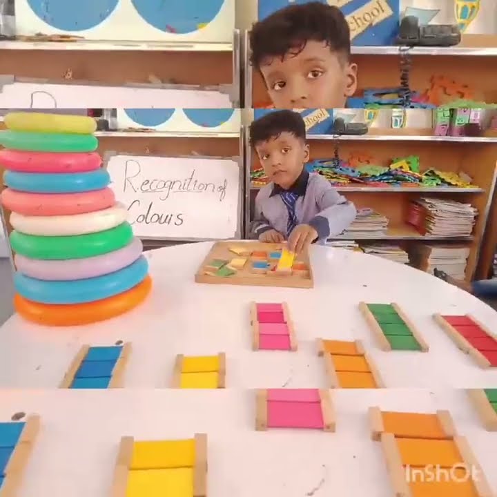 Montessori class Recognition of Colours activity done by Pg class - YouTube