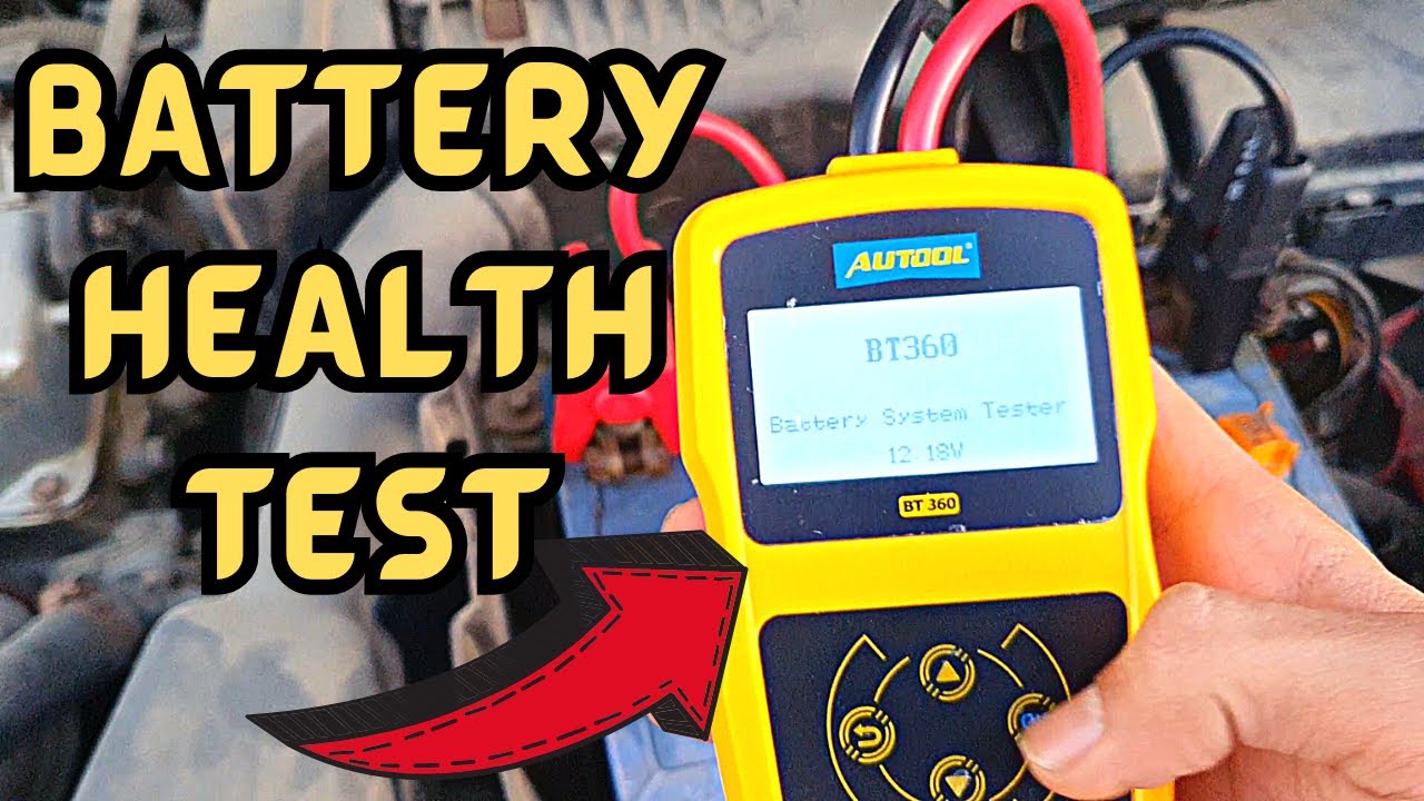 Testing battery health using battery tester - YouTube