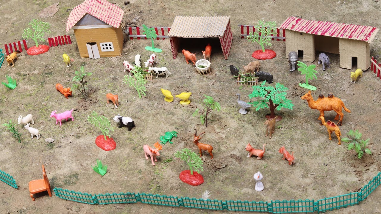 How to make farm model for school project | Miniature farm model | Farm ...