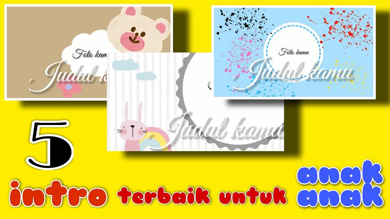 5 cute intro free || intro/ opening keren - YouTube