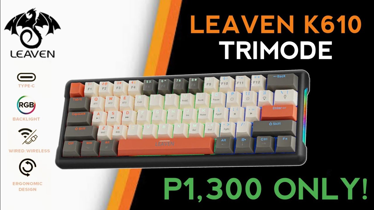 Leaven K610 Review: Cheapest TRIMODE Mechanical Keyboard (2023) - YouTube